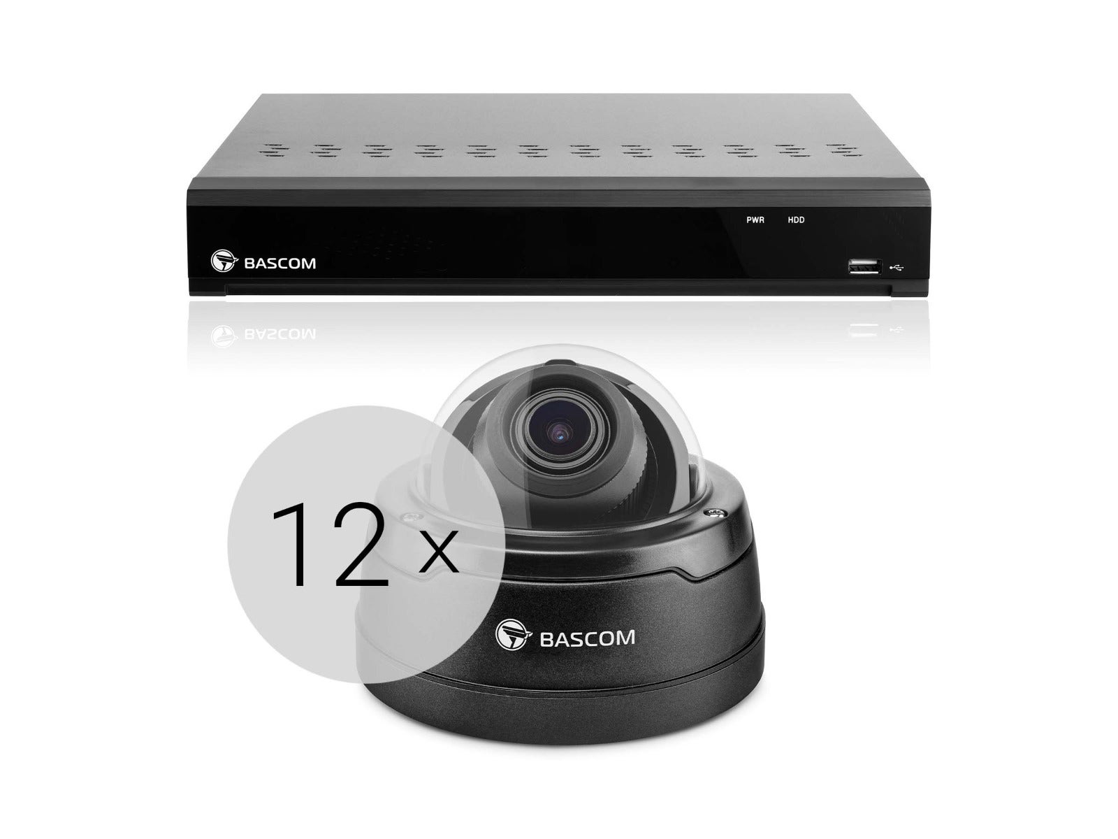 Trådbundet 12-dome-system PRO - Bascom